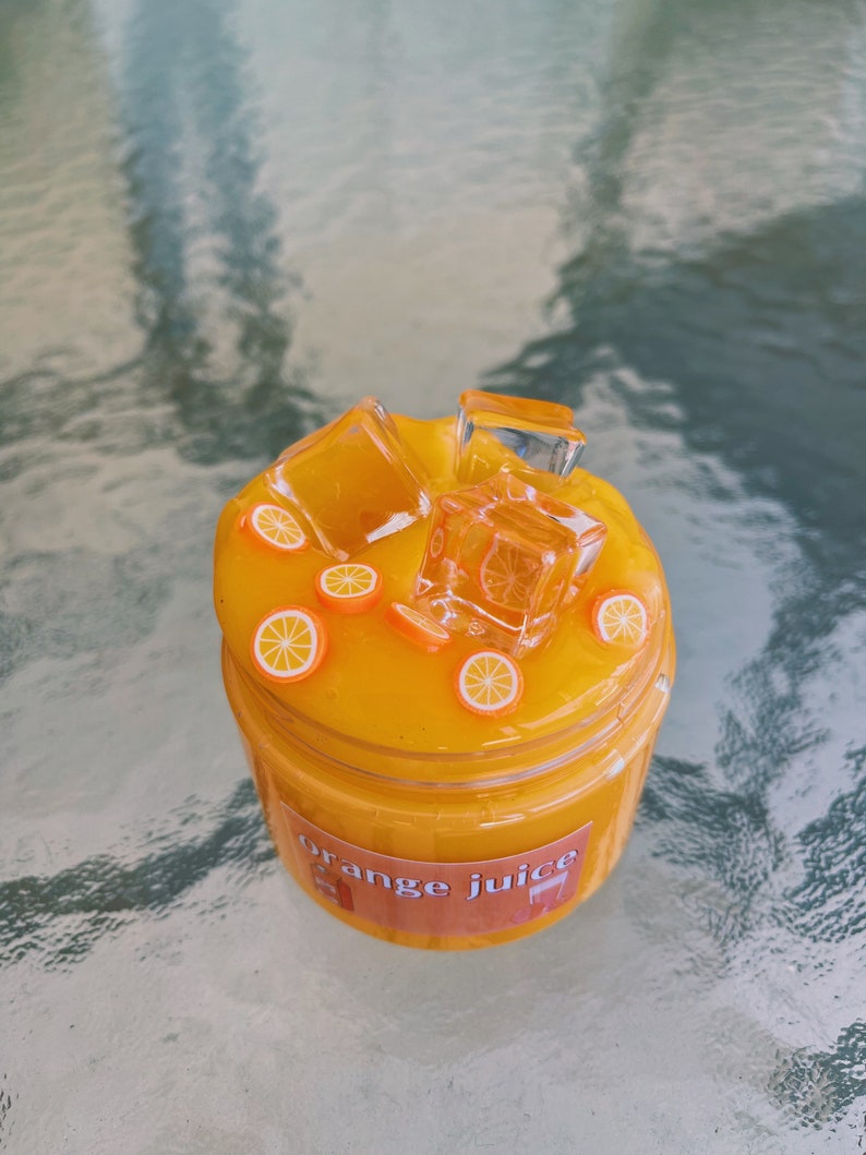 Orange Juice Scented Slime | Etsy