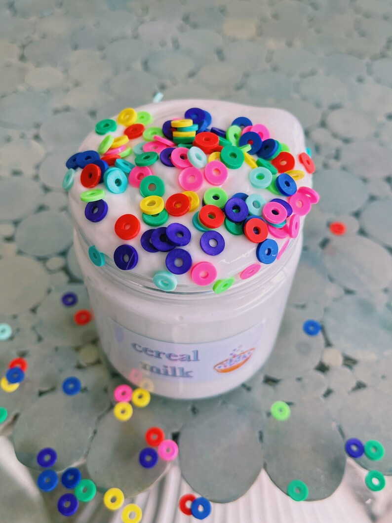 Cereal Milk Thick and Glossy Slime - Etsy
