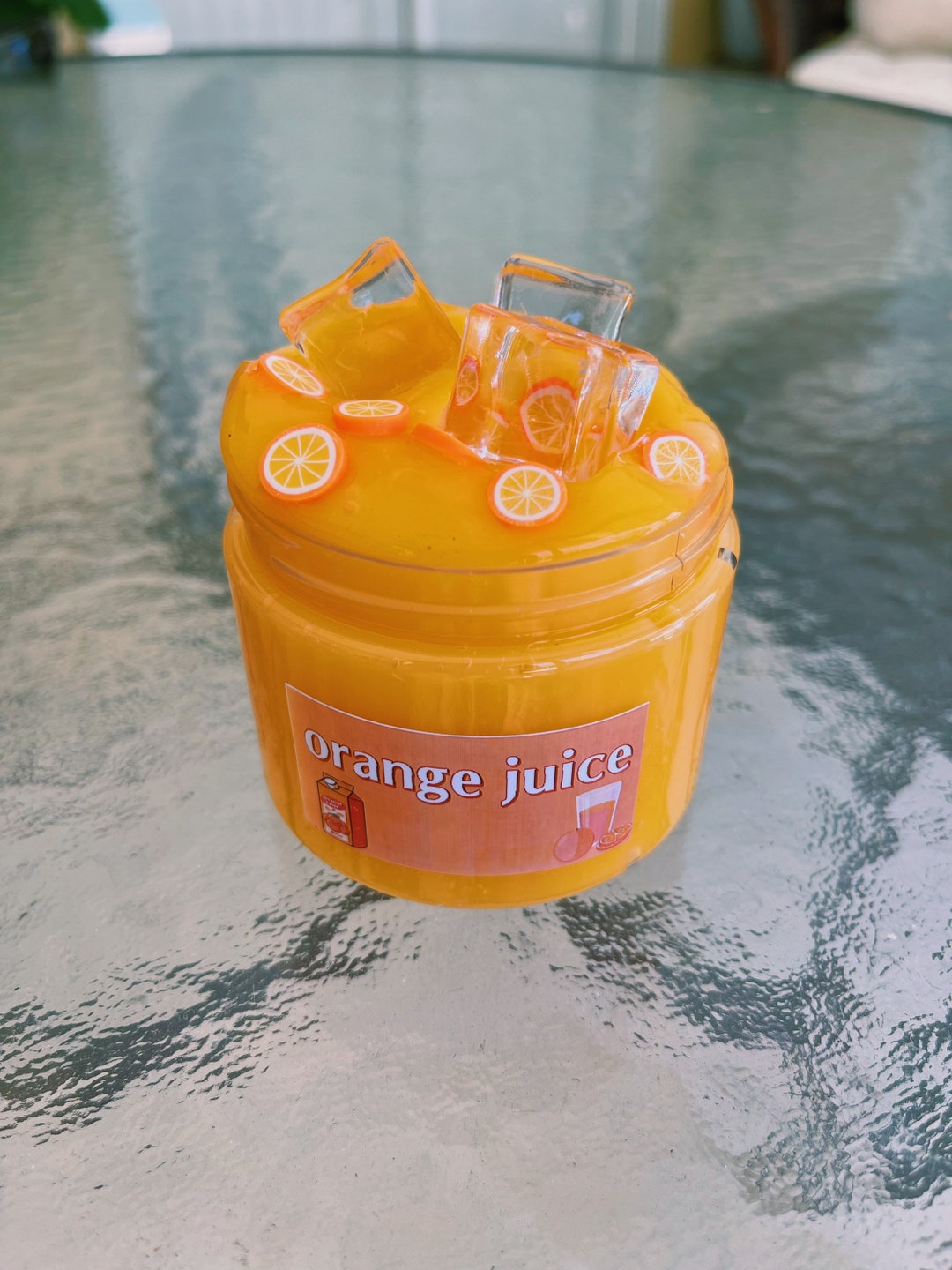 Orange Juice Scented Slime - Etsy