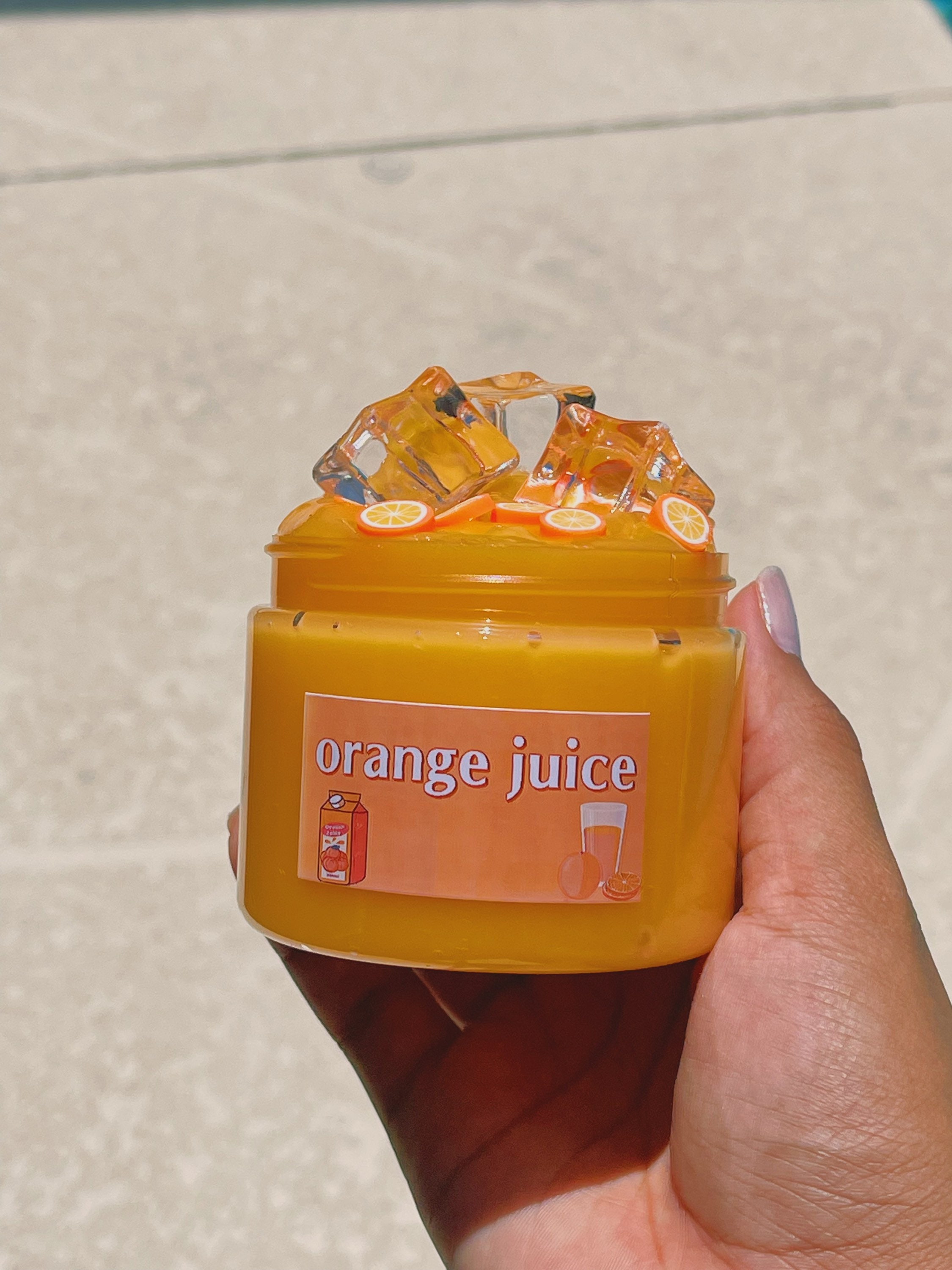Orange Juice Scented Slime | Etsy