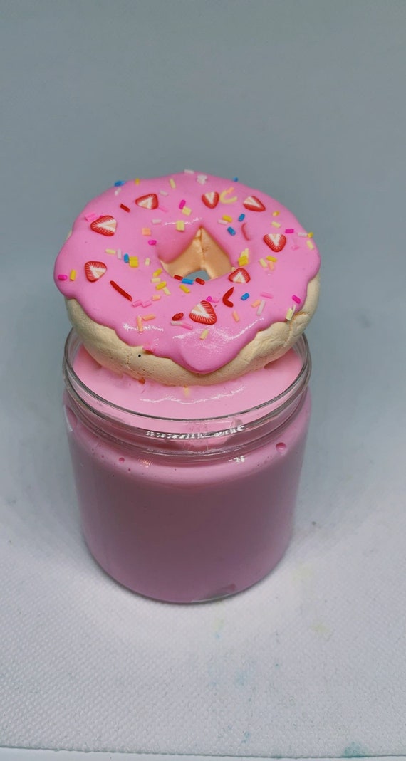 DIY Strawberry Frosted Donut Slime - Etsy