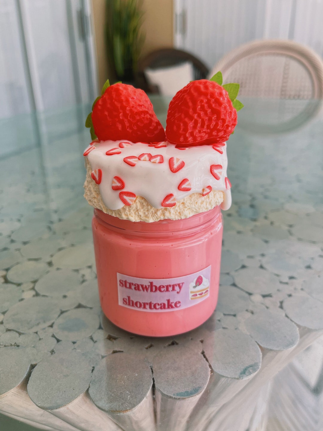 DIY Strawberry Shortcake Scented Slime - Etsy