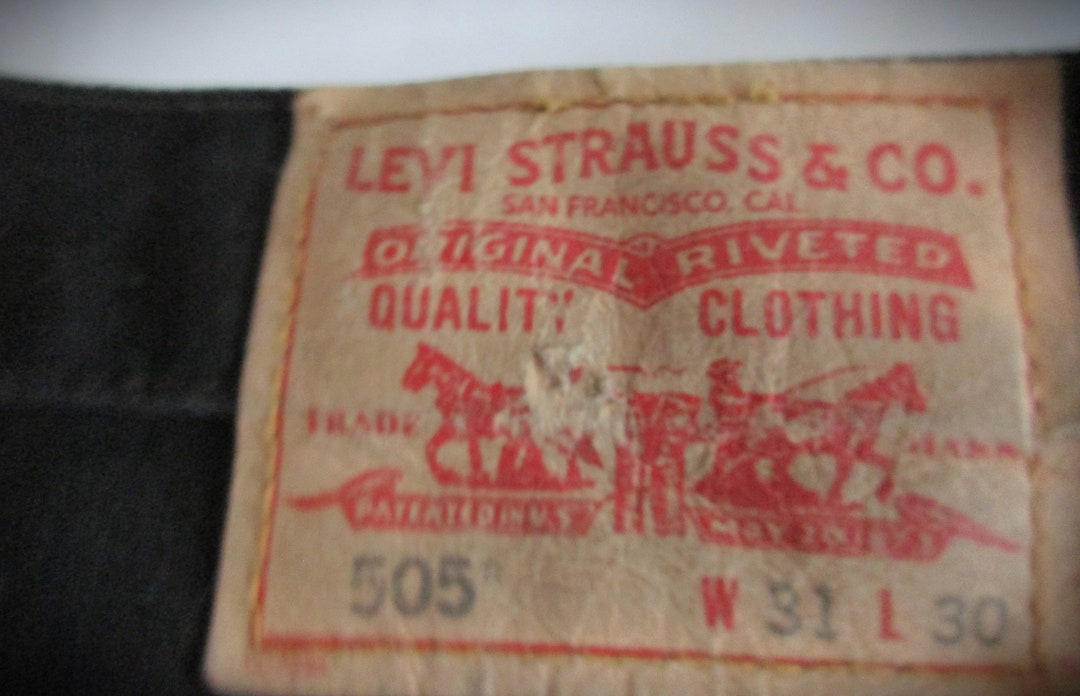 TIMELESS Levis 505 Regular Fit W31 L30 Black Mod Boho Hippy 50s 60s 70s ...
