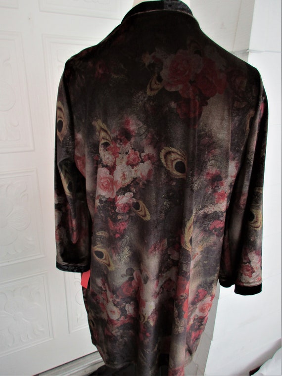 Size M DUSTER JACKET Blended Colors 3/4 Sleeve 60s 70… - Gem