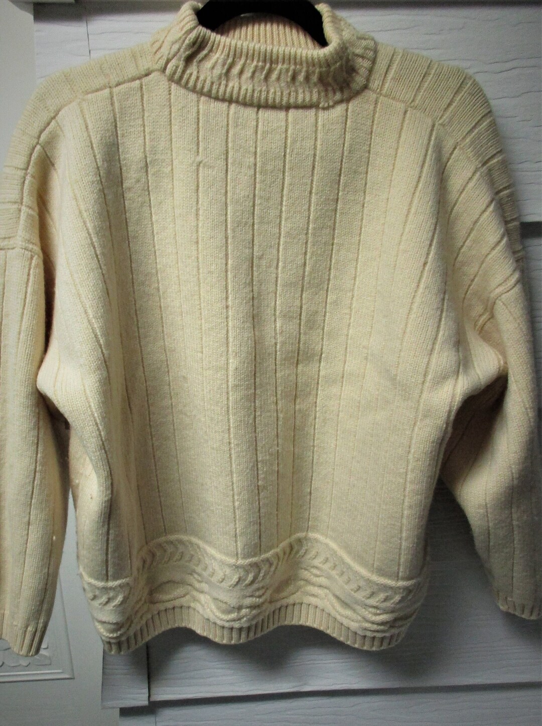 VERSACE Sport Unisex/gender PLUS SIZE Heavy Thick Wool Long Sleeve ...