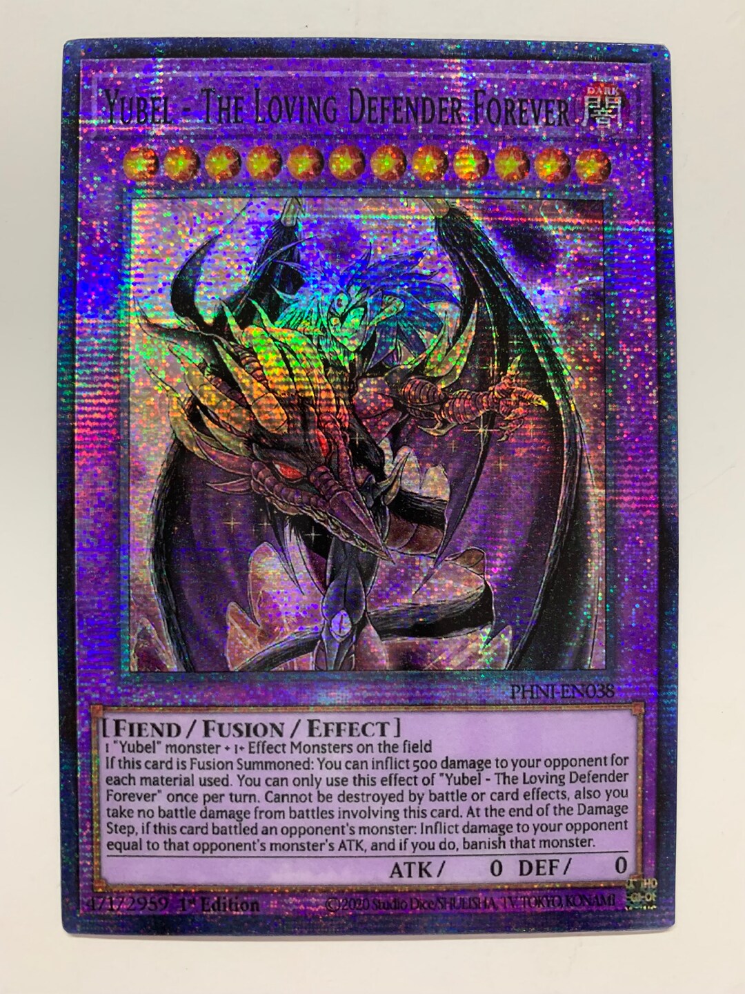 Yubel The Loving Defender Forever Super Rare Orica Proxy Etsy