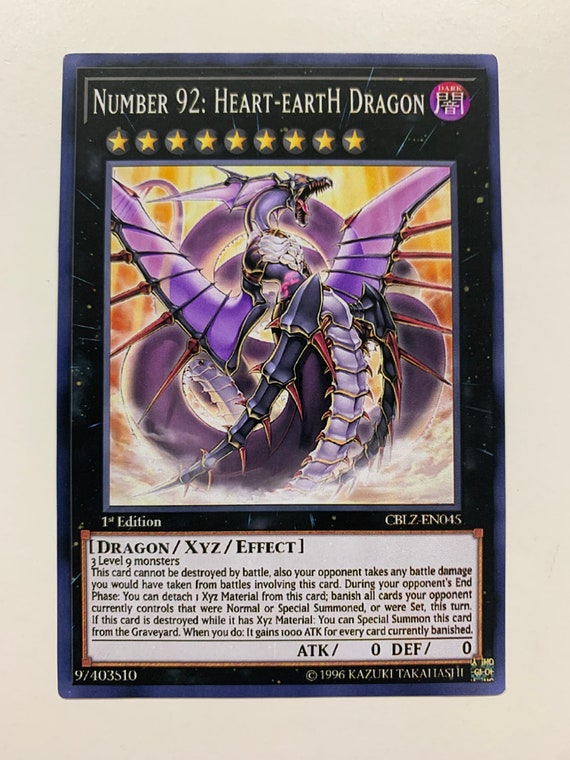 Number 92 Heart Earth Dragon