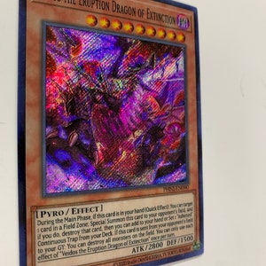 Veidos the Eruption Dragon of Extinction | Secret Rare | Orica PROXY - Etsy