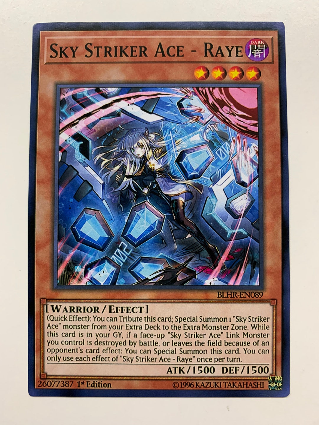 Sky Striker Ace Raye alternate Art Secret Rare Orica - Etsy
