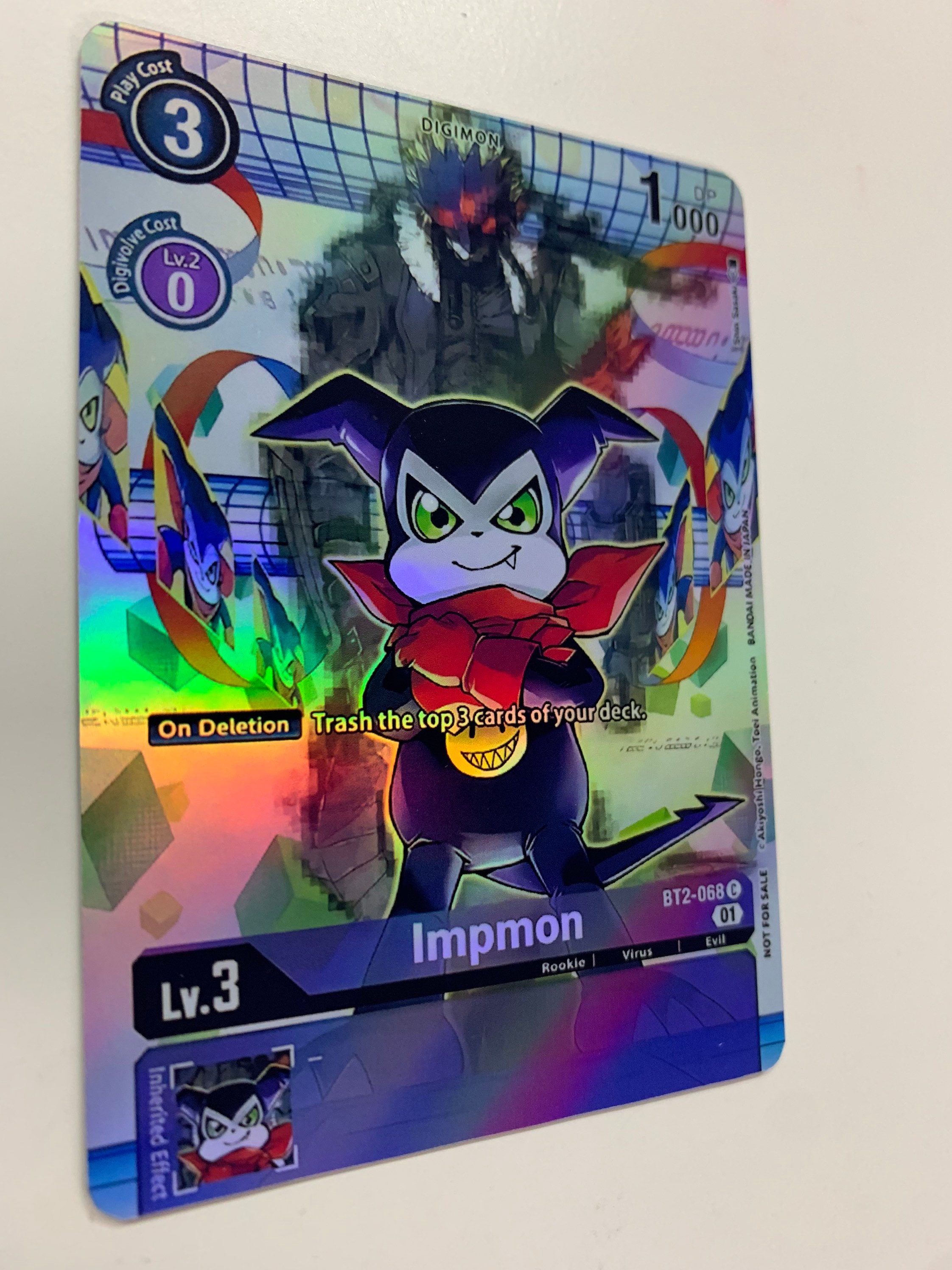 Impmon BT2-068 alternate Art FULL HOLO Orica PROXY - Etsy
