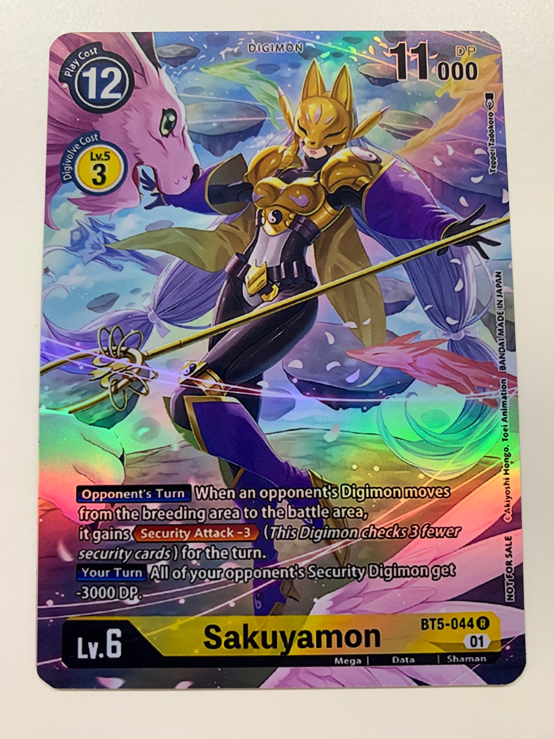 Sakuyamon BT5-044 alternate Art FULL HOLO Orica PROXY - Etsy