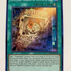 WANTED: Seeker of Sinful Spoils Secret Rare Orica PROXY - Etsy