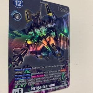 Brigadramon BT14-068 alternate Art FULL HOLO Orica PROXY - Etsy