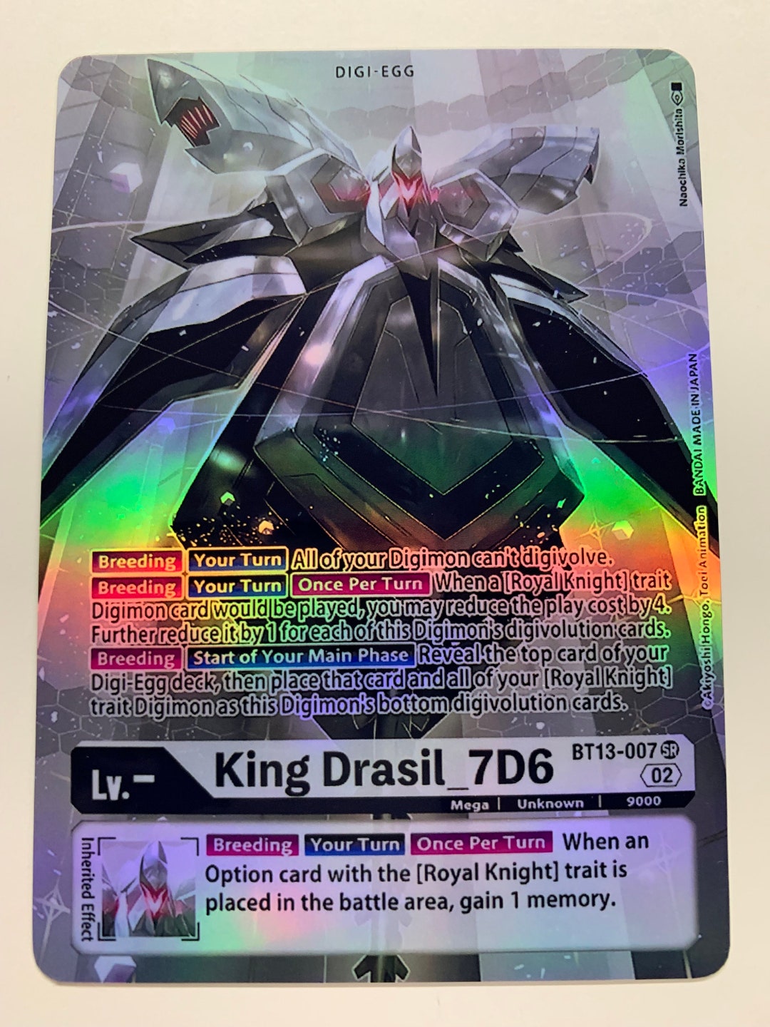 King Drasil_7D6 BT13-007 arte alternativo / HOLO COMPLETO / Orica PROXY - Etsy España