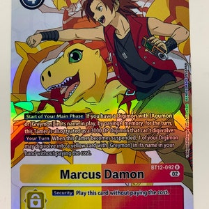 Marcus Damon BT12-092 alternate Art FULL HOLO Orica PROXY - Etsy
