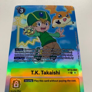 Tk Takaishi BT14-084 alternate Art FULL HOLO Orica PROXY - Etsy