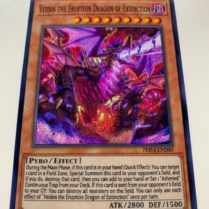 Veidos the Eruption Dragon of Extinction Secret Rare Orica PROXY - Etsy