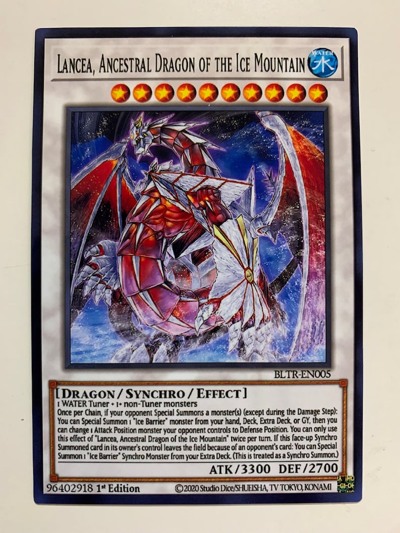 Lancea, Ancestral Dragon of the Ice Mountain | Secret Rare | Orica ...