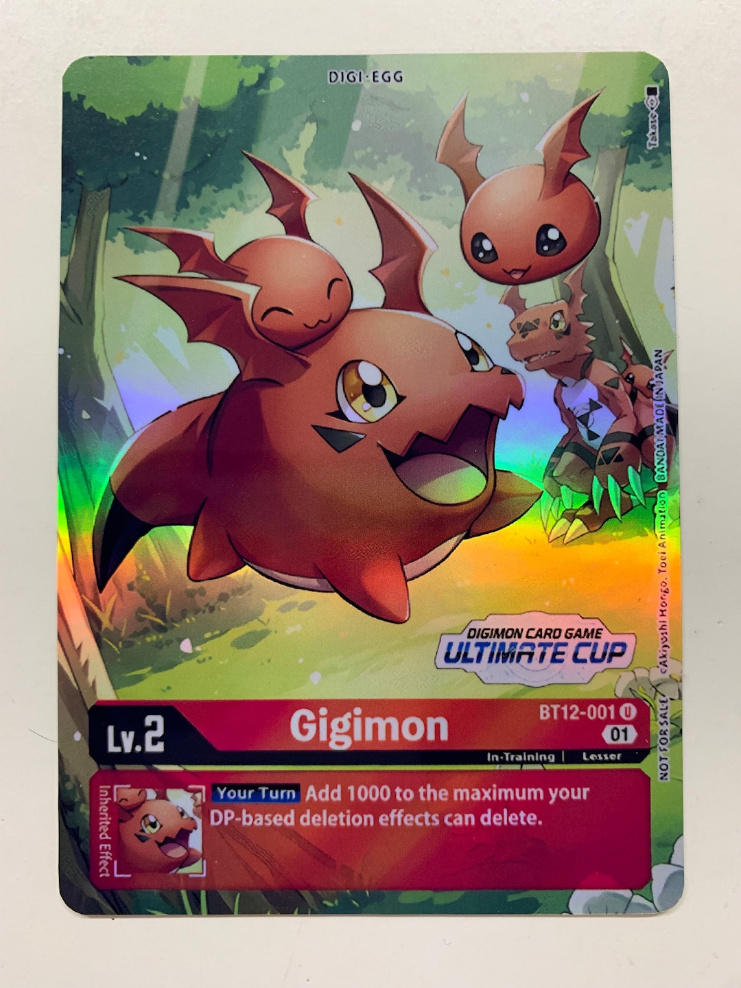 Gigimon BT12-001 alternate Art FULL HOLO Orica PROXY - Etsy
