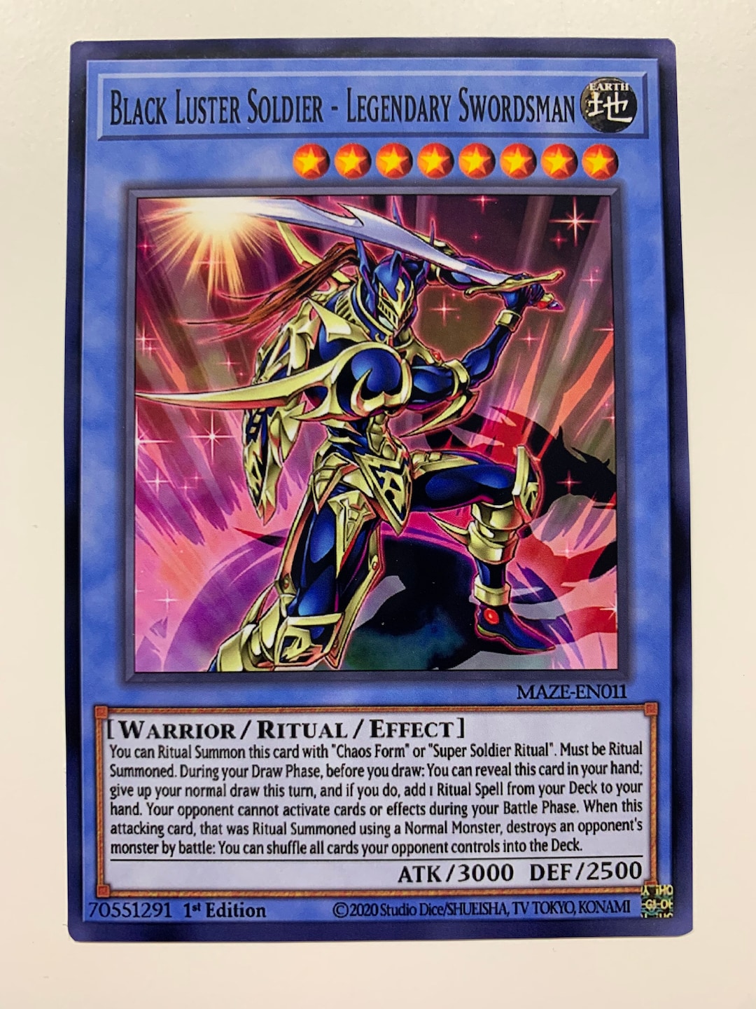 Yugioh Orica Black Luster Soldier