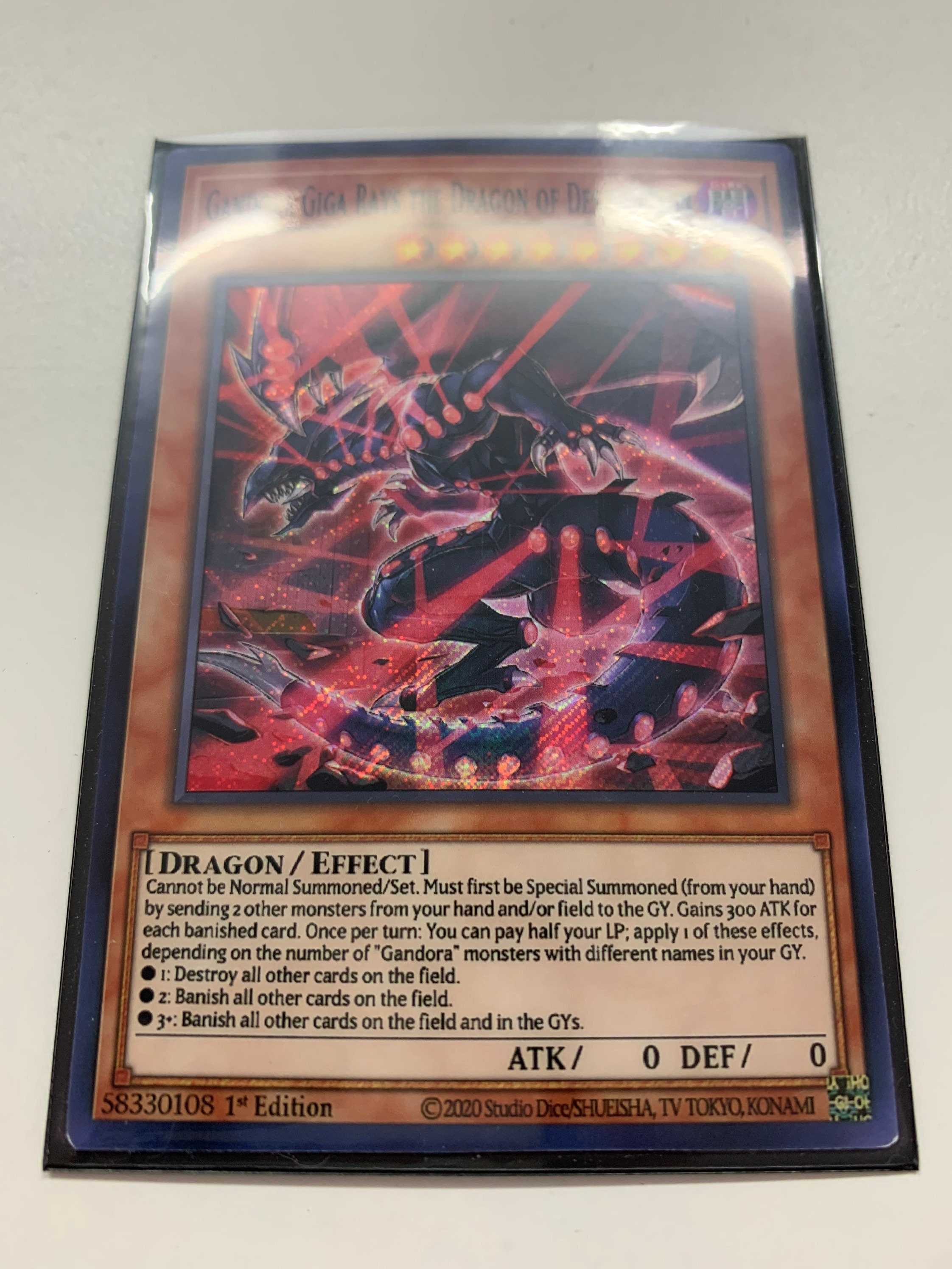 Gandora Giga Rays the Dragon of Destruction | Secret Rare | Orica PROXY ...