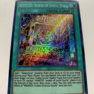 WANTED: Seeker of Sinful Spoils Secret Rare Orica PROXY - Etsy