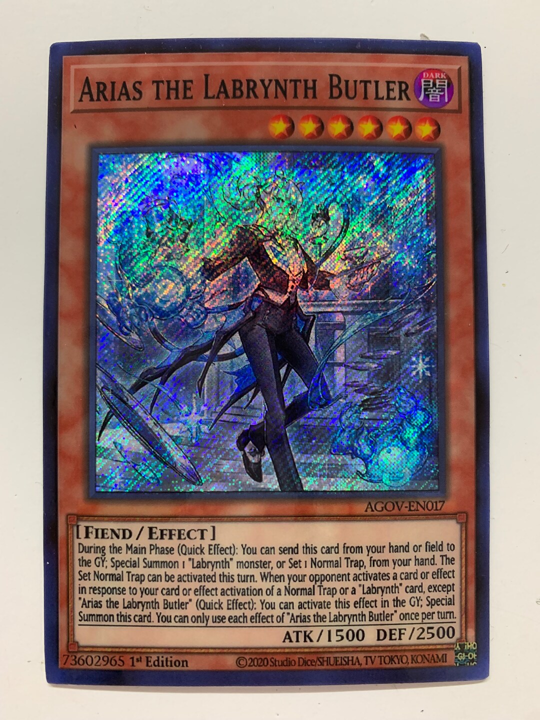 Arias the Labrynth Butler | Secret Rare | Orica PROXY - Etsy