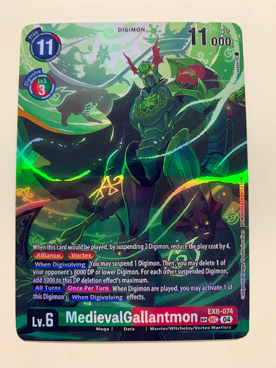 Medievalgallantmon EX8-074 (alternate Art) | FULL HOLO | Orica PROXY - Etsy