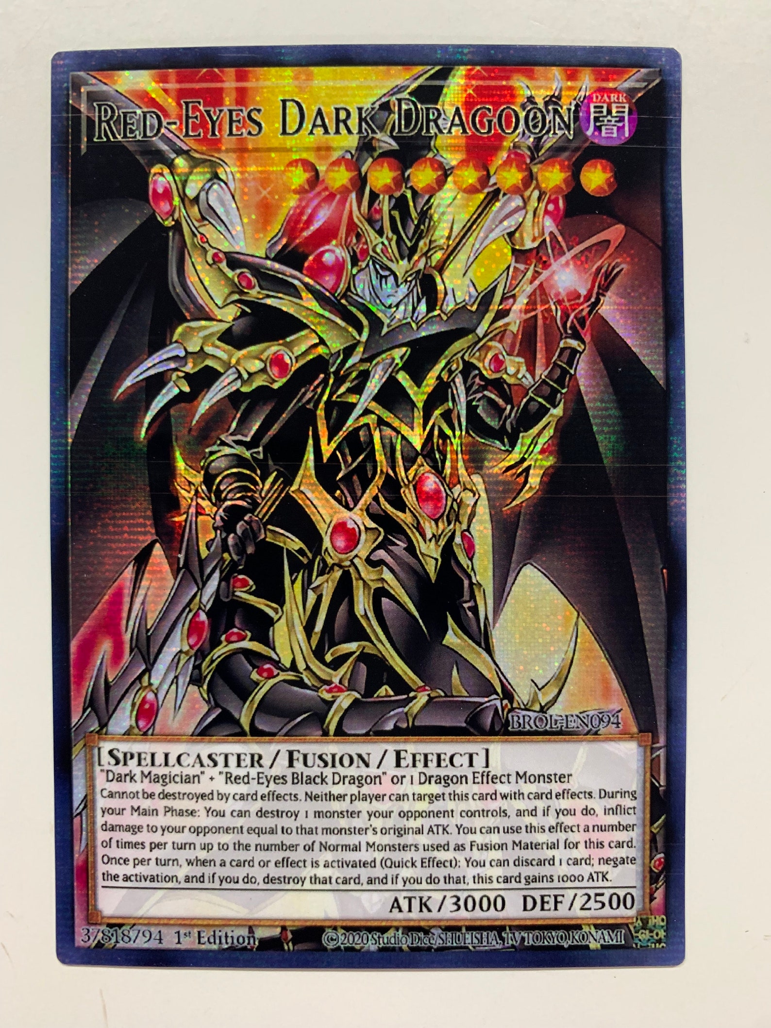 Red-eyes Dark Dragoon | Super Rare | Orica PROXY - Etsy