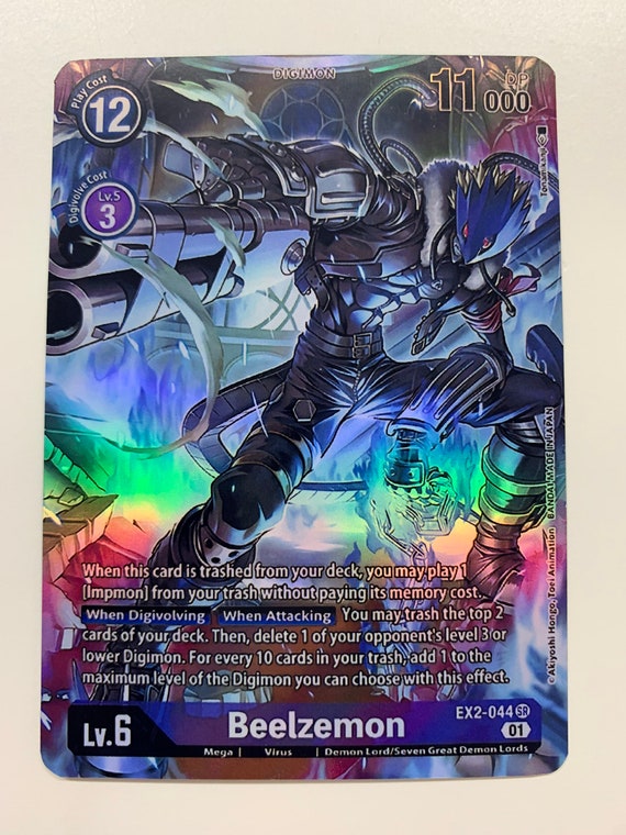 Beelzemon EX2-044 alternate Art FULL HOLO Orica PROXY - Etsy UK