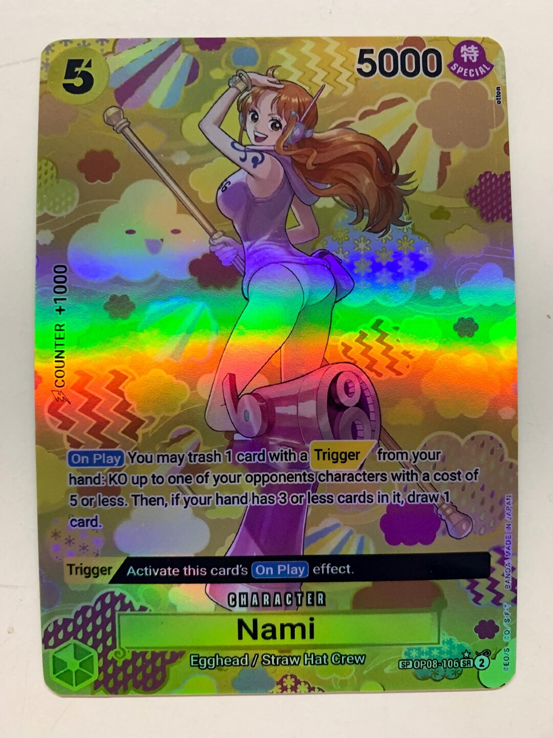 Nami OP08-106 (alternate Art) | FULL HOLO | Orica PROXY - Etsy