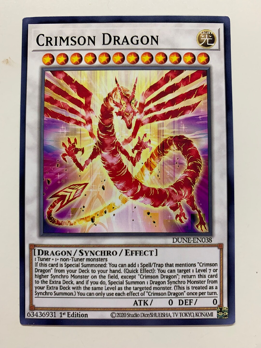 Crimson Dragon Secret Rare Orica PROXY - Etsy