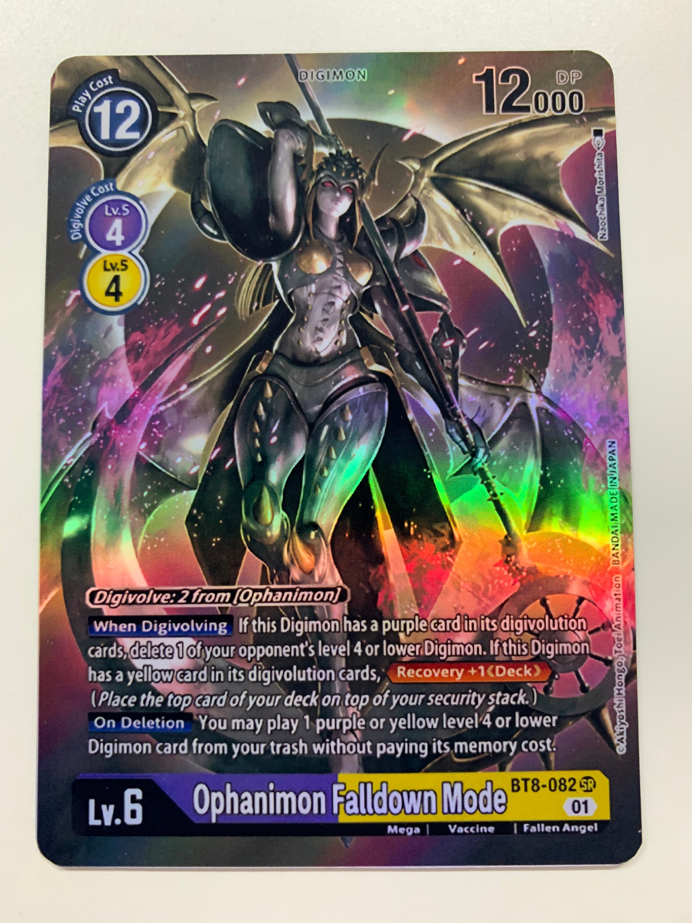 Ophanimon Falldown Mode BT8-082 alternate Art FULL HOLO - Etsy Canada