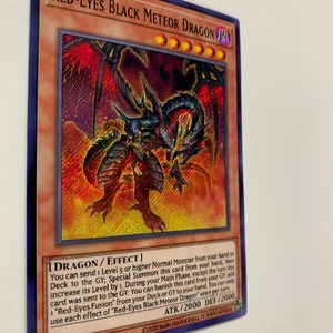 Red-eyes Black Meteor Dragon | Secret Rare | Orica PROXY - Etsy
