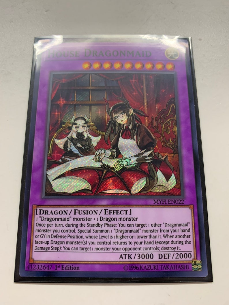 House Dragonmaid alternate Art Secret Rare Orica PROXY - Etsy