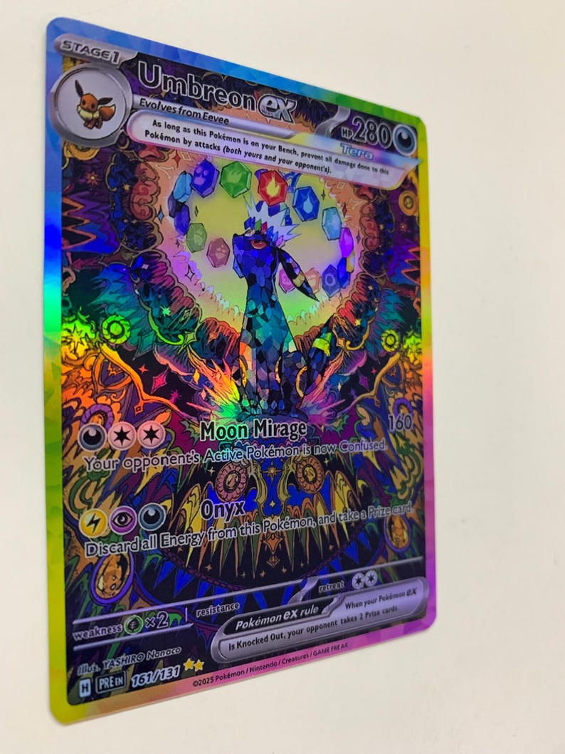Umbreon Ex 161/131 | FULL HOLO | Orica PROXY - Etsy