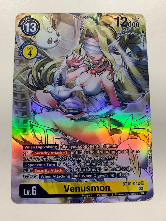 Venusmon Venusmon BT10 042 (alternate Art) | FULL HOLO | Orica PROXY