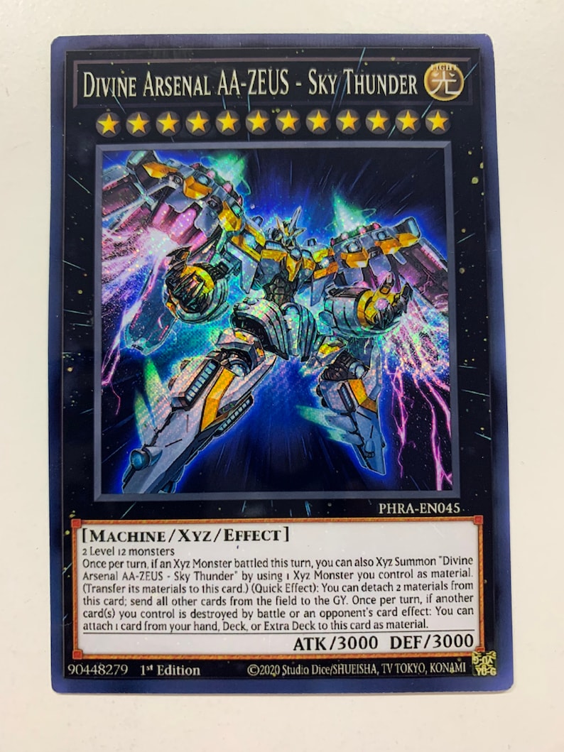 Divine Arsenal AA-ZEUS Sky Thunder Secret Rare Orica - Etsy