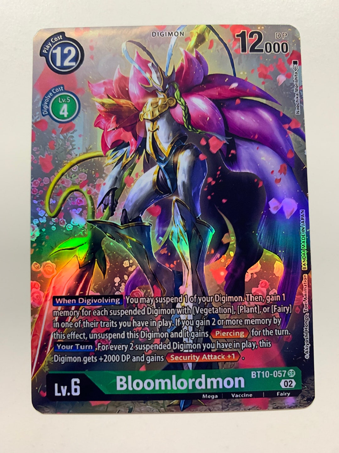 Bloomlordmon BT10-057 alternate Art FULL HOLO Orica PROXY - Etsy