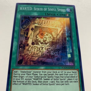 WANTED: Seeker of Sinful Spoils Secret Rare Orica PROXY - Etsy
