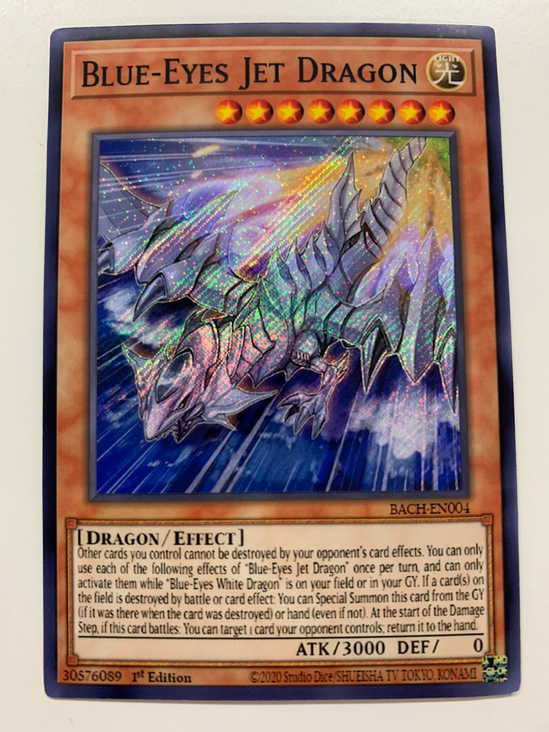 Blue-eyes Jet Dragon | Secret Rare | Orica PROXY - Etsy
