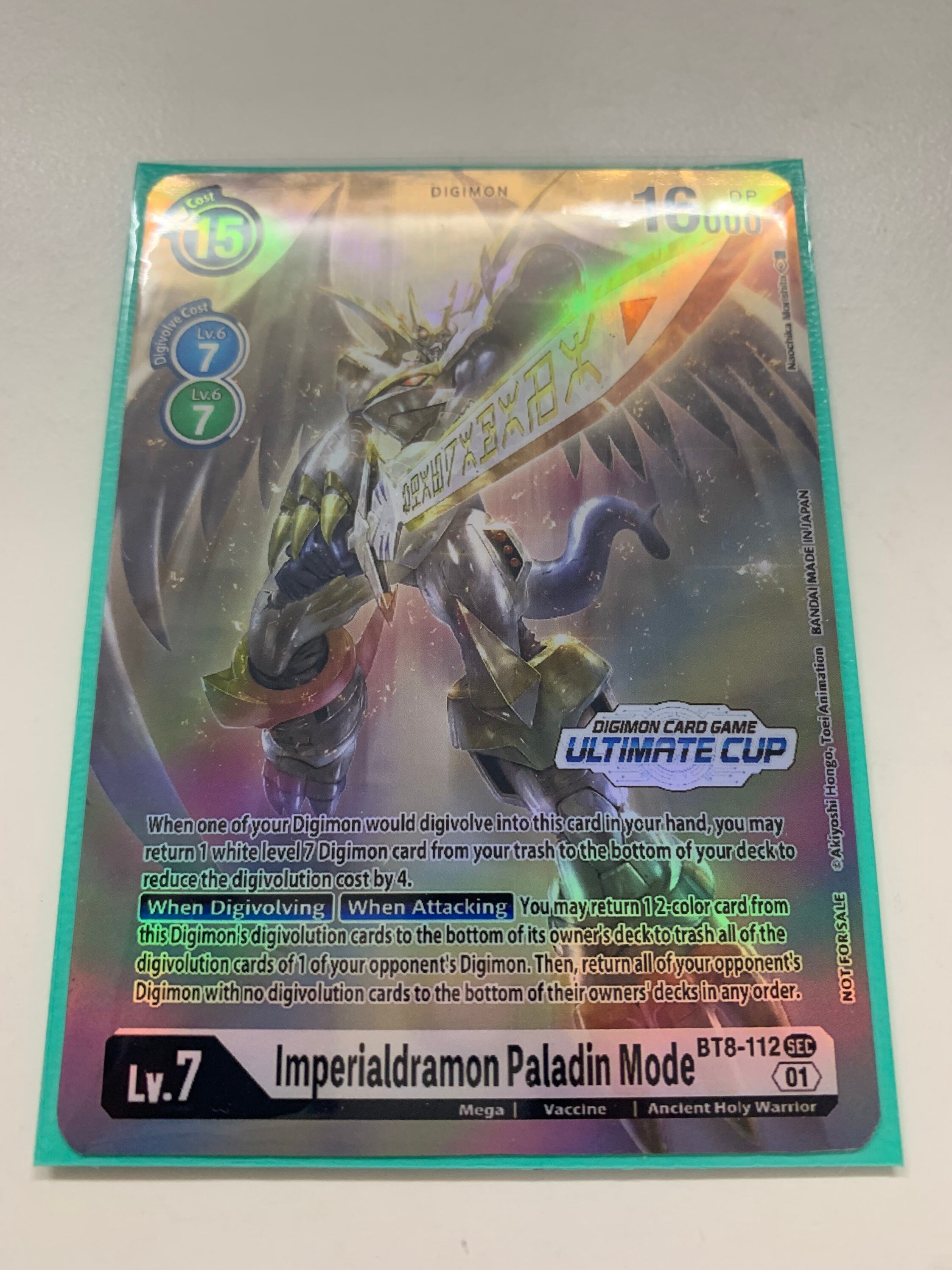 Imperialdramon Paladin Mode Card