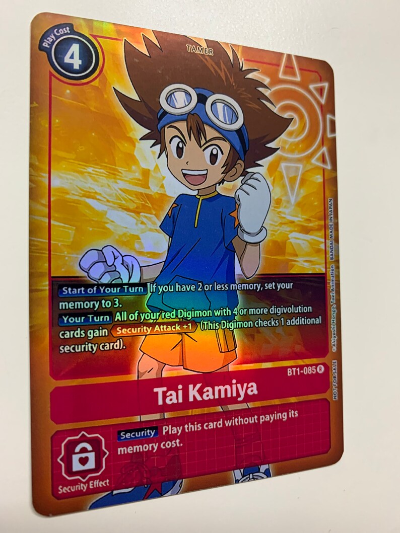 Tai Kamiya BT1-085 alternate Art FULL HOLO Orica PROXY - Etsy