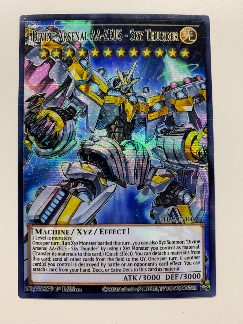 Divine Arsenal AA-ZEUS Sky Thunder Secret Rare Orica - Etsy