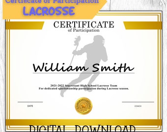 DIY Editable and Printable Sports Certificate Template Golf ...