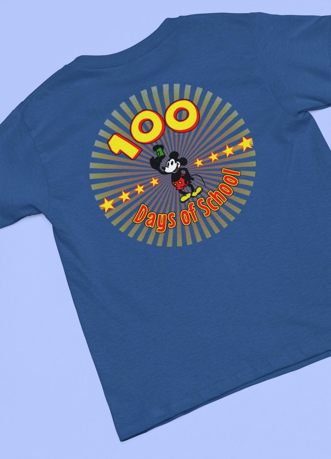 100 Days of School Mickey Mouse T-shirt: Students Celebration Tee - Etsy
