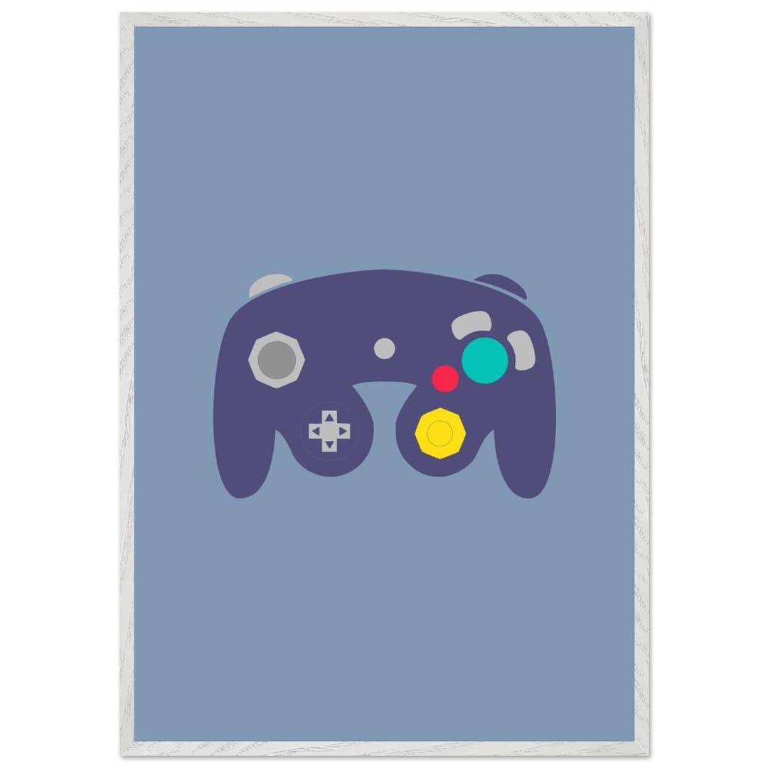 Nintendo Gamecube Art, Game Controller Framed Poster, Gift for Gamers ...