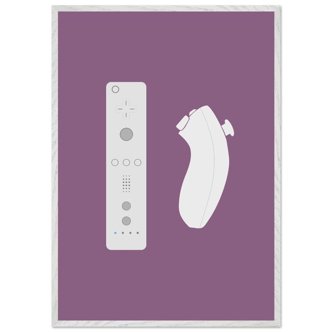 Nintendo Wii Wall Art, Game Controller Framed Poster, Gift for Gamers ...