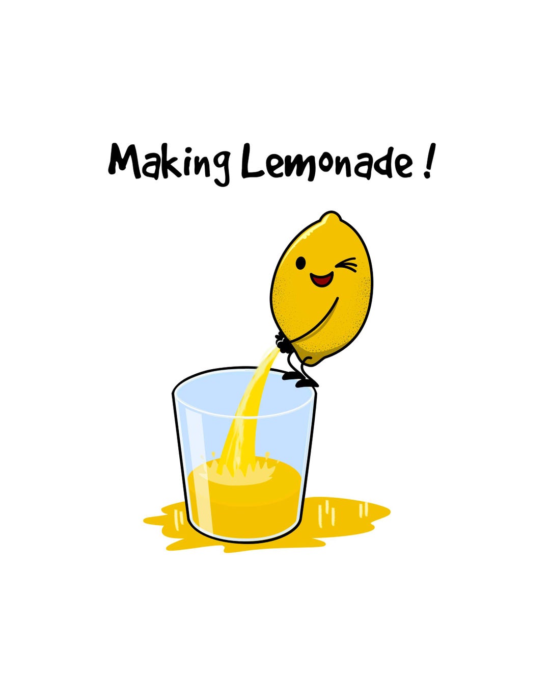Making Lemonade Funny Lemon T-shirt Cute Pun Shirt Making Lemonade ...