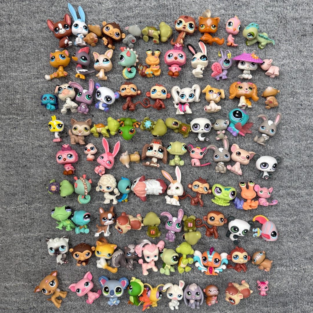 Littlest Pet Shop Huge Lot LPS Rare 51 Pets - Etsy
